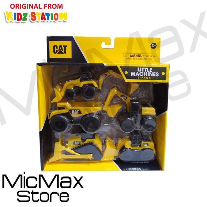 Jual Toy State Mini Machines CAT 5 pack caterpillar mainan mini alat ...