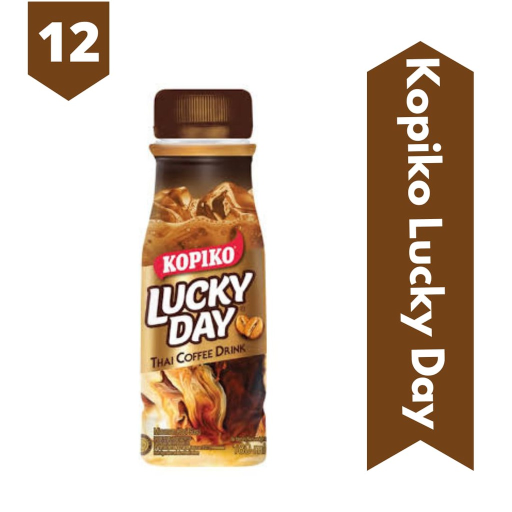 Jual KOPIKO LUCKY DAY [Thai Coffee Drink] 180 ml I Isi 12pcs | Shopee ...
