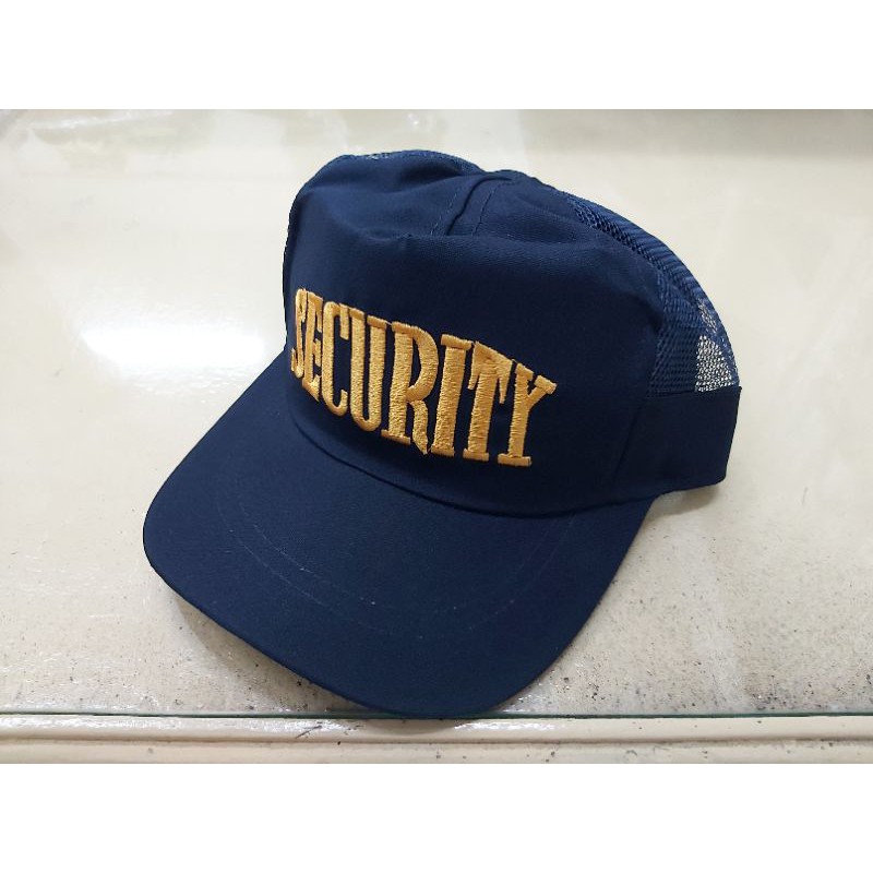 Jual Topi Security Tulisan Kuning Larici|Kaos Satpam Security|Pangkat ...