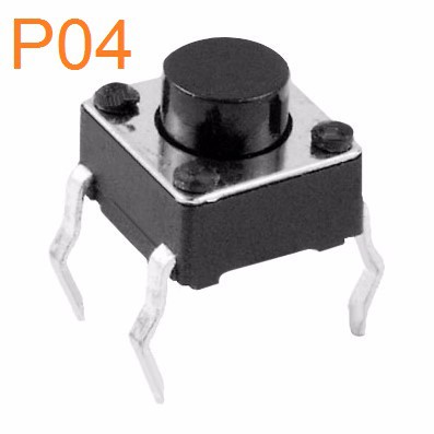 Jual Saklar mini Tactile Switch 4 pin Micro Switch 4Pin DIP Momentary ...