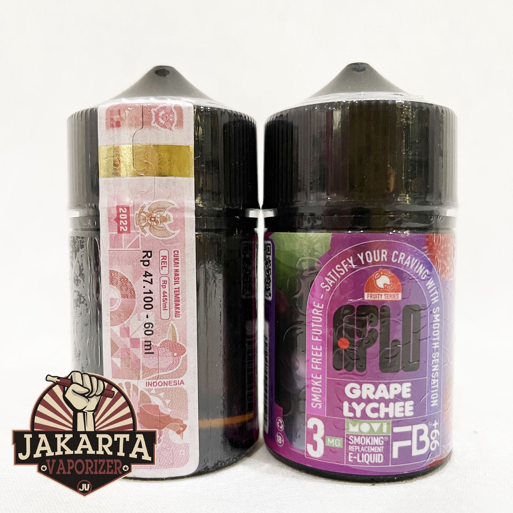 Jual AFLO FB 99+ GRAPE LYCHEE 60ML 3MG 6MG 9MG 12MG BY MOVI | Shopee Indonesia