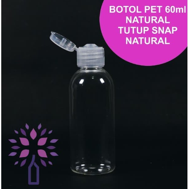 Jual Botol Fliptop 60 ml natural | Shopee Indonesia