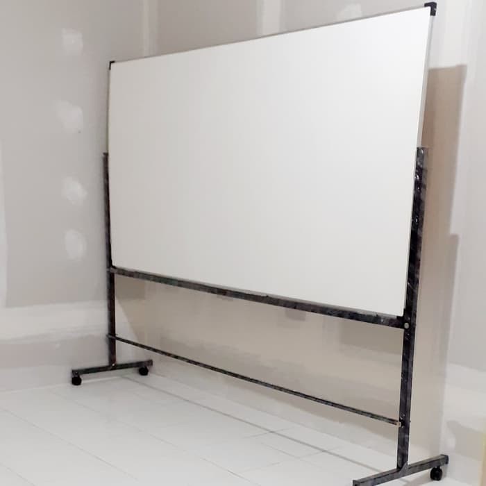 Jual Papan Tulis Double Face 120 × 240 CM Magnetik + Standing Roda ...