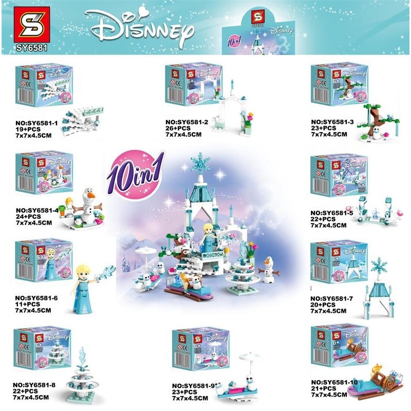 Jual Brick / Block SY 6581 Disney Princess Frozen 10in1 ( Frozen Ice ...