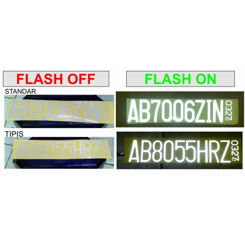 Jual sticker plat nomor mobil font lama scotlight cutting | Shopee ...