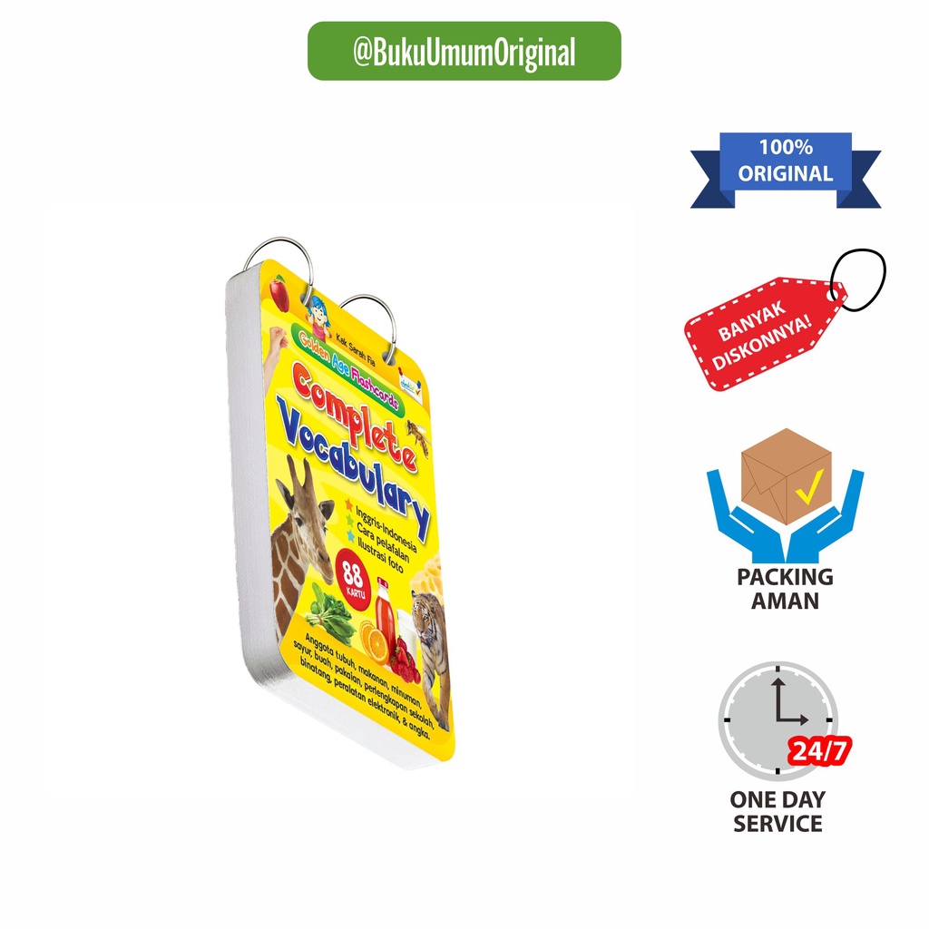 Jual Buku Anak Golden Age Flashcard Complete Vocabulary | Shopee Indonesia