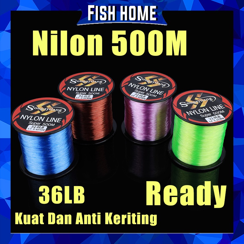 Jual 500m Tali Pancing Nilon Senar Pancing Kuat Dan Anti Keriting Super ...