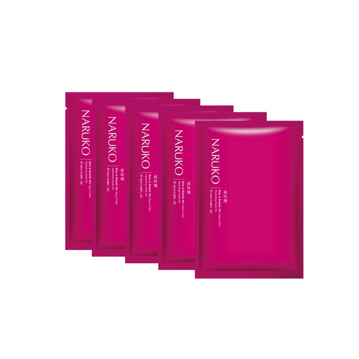 Jual Naruko Rose & BOTANIC HA Aqua Cubic Hydrating Mask EX 5 Pcs ...