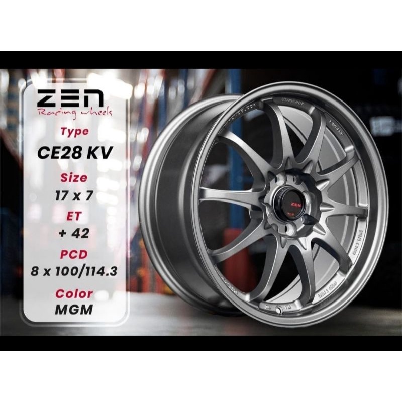 Jual Velg Zen CE28 KV 7-17 8x100/114,3 ET42 Colour MGM | Shopee Indonesia