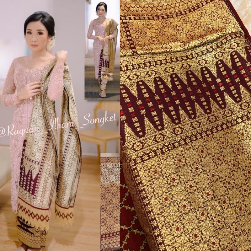 Jual SPESIAL EXCLUSIVE Lepus Rakam Berlian ORI /Songket Tenun Palembang asli Tenun Tangan/ilham ...