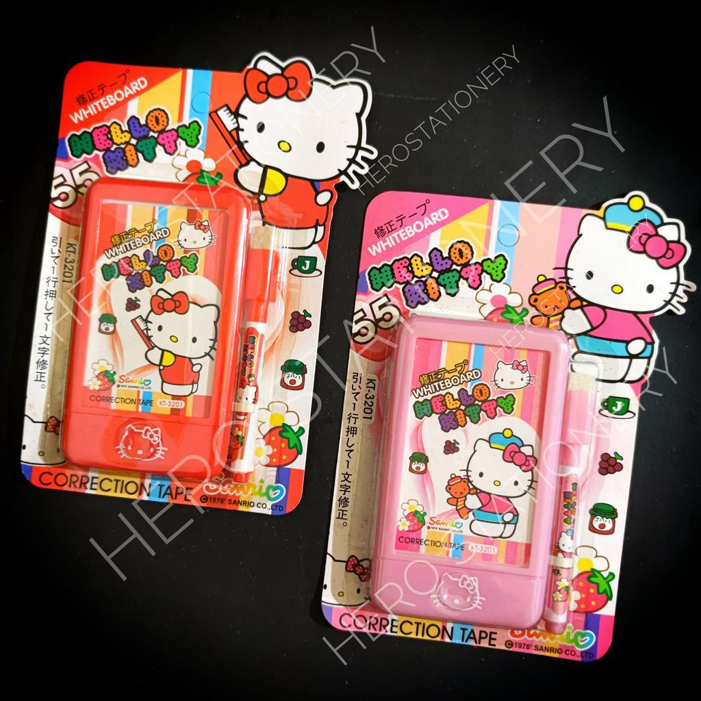 Jual Correction tape whiteboard+spidol hello kitty KT-3201 | Shopee ...