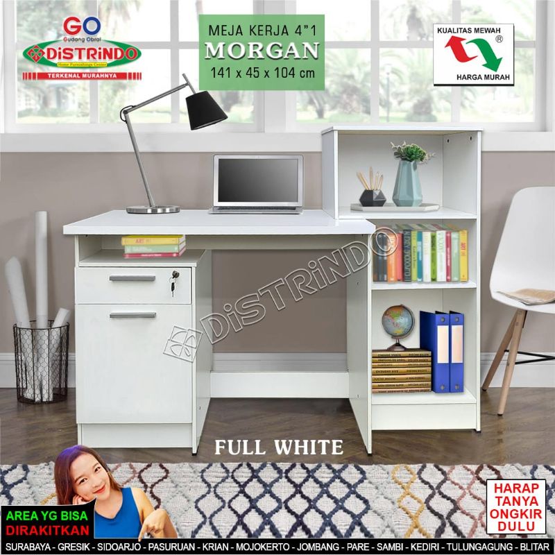 Jual DISTRINDO Meja Belajar Minimalis / Meja Belajar 4in1 Paket Komplit ...