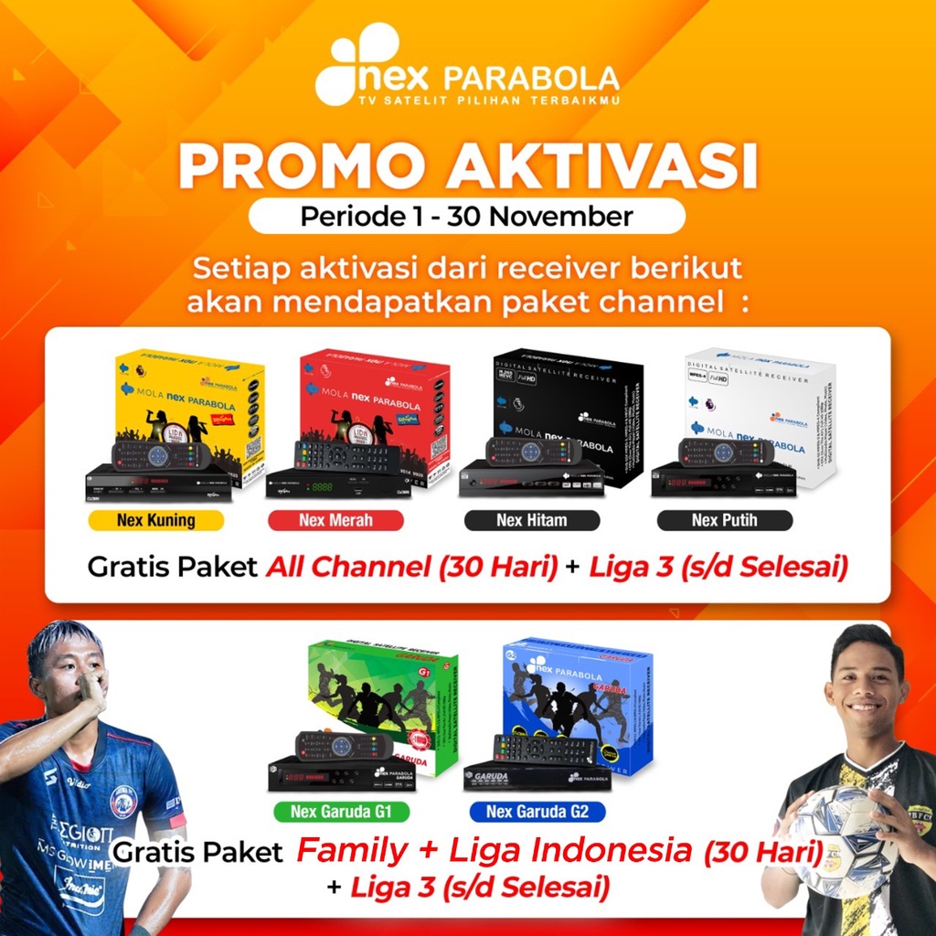 Jual Receiver Nex Parabola Merah - Support MNC Group - (Free lampu 1 ...