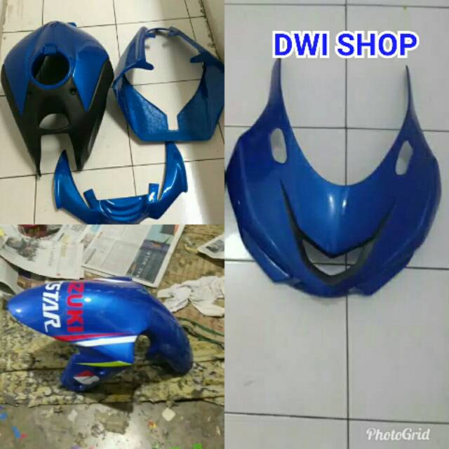 Jual Kedok cover tangki Suzuki gsx R150 Paket modifikasi | Shopee Indonesia