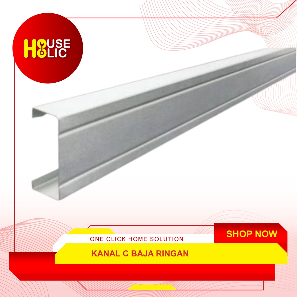 Jual Kanal Canal C 0,75 mm / Rangka Baja Ringan Atap Truss Panjang 6 Meter | Shopee Indonesia