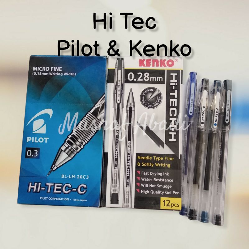Jual pulpen hitec C 0.3 pilot & hitec H 0.28 kenko Satuan | Shopee Indonesia