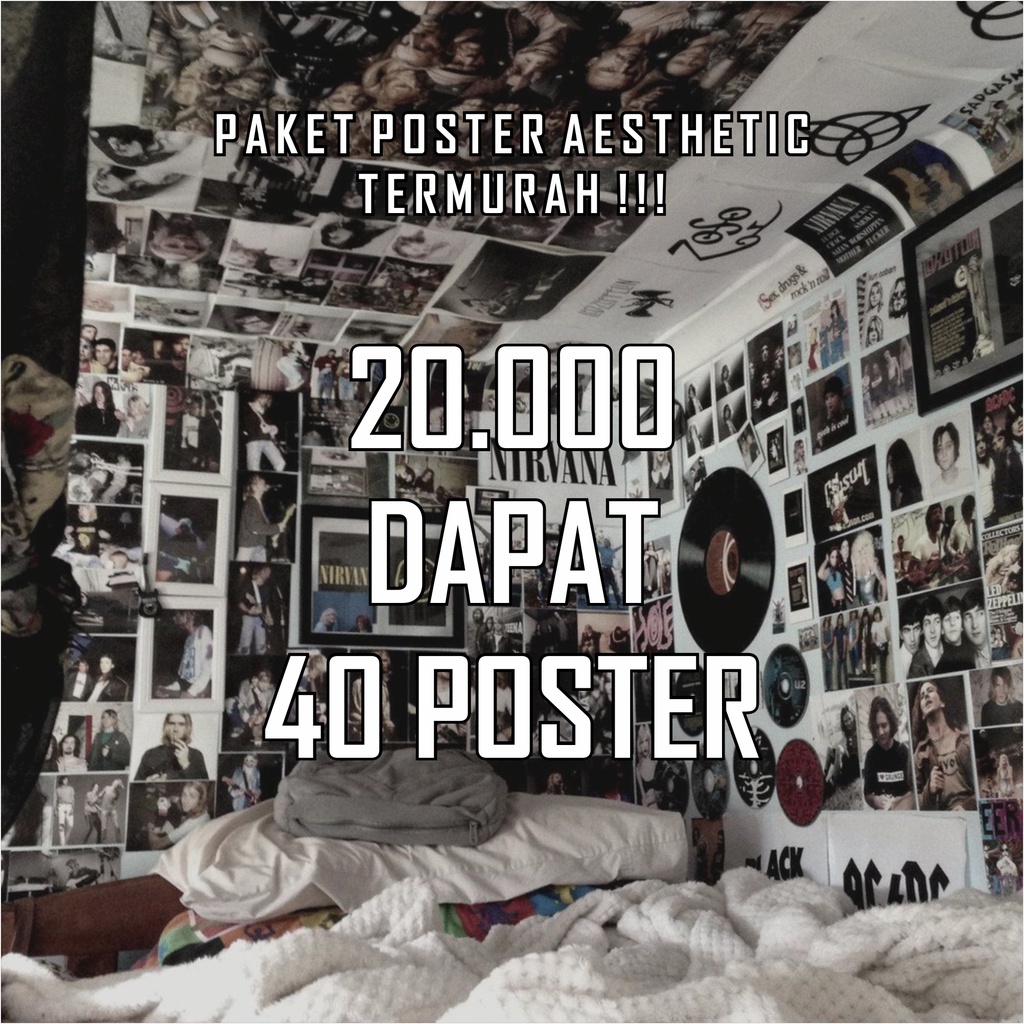 Jual Poster Dinding Aesthetic | Poster Aesthetic | Poster Isi 40 Pcs ...