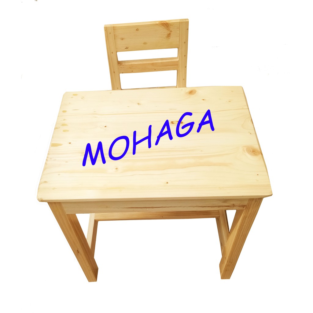 Jual MEJA ANAK KEREN FULL FERNIS WARNA NATURAL KAYU JATI BELANDA BUAT ...