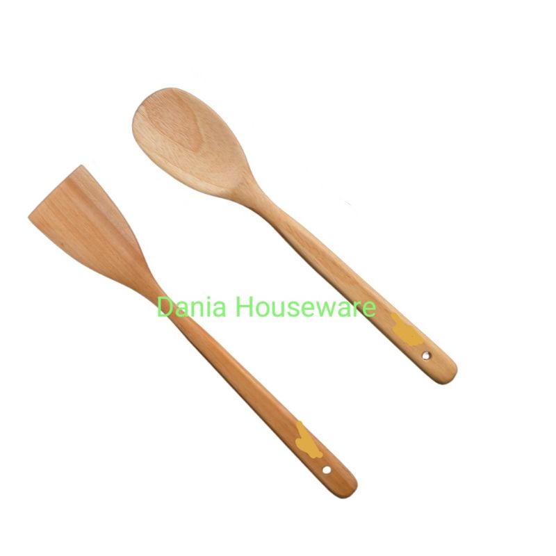 Jual CENTONG KAYU PANJANG / CENTONG TEFLON / CENTONG NASI KAYU PANJANG ...