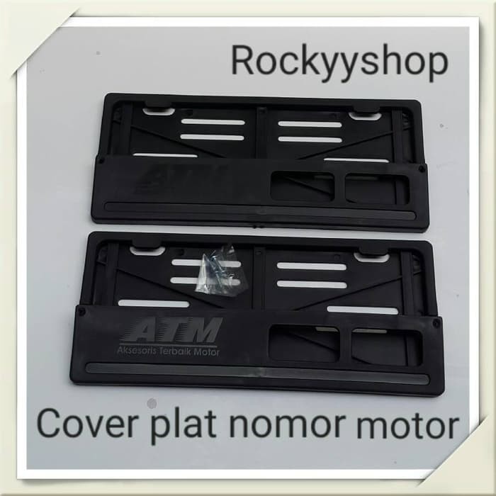 Jual cover plat nomor motor rata | Shopee Indonesia