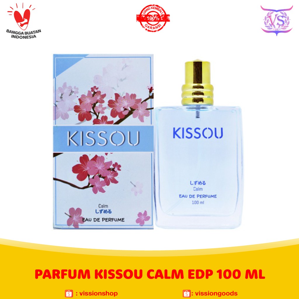 Jual VISSION PARFUM WANITA ORIGINAL KISSOU NAMI CALM 100 ML EAU DE ...
