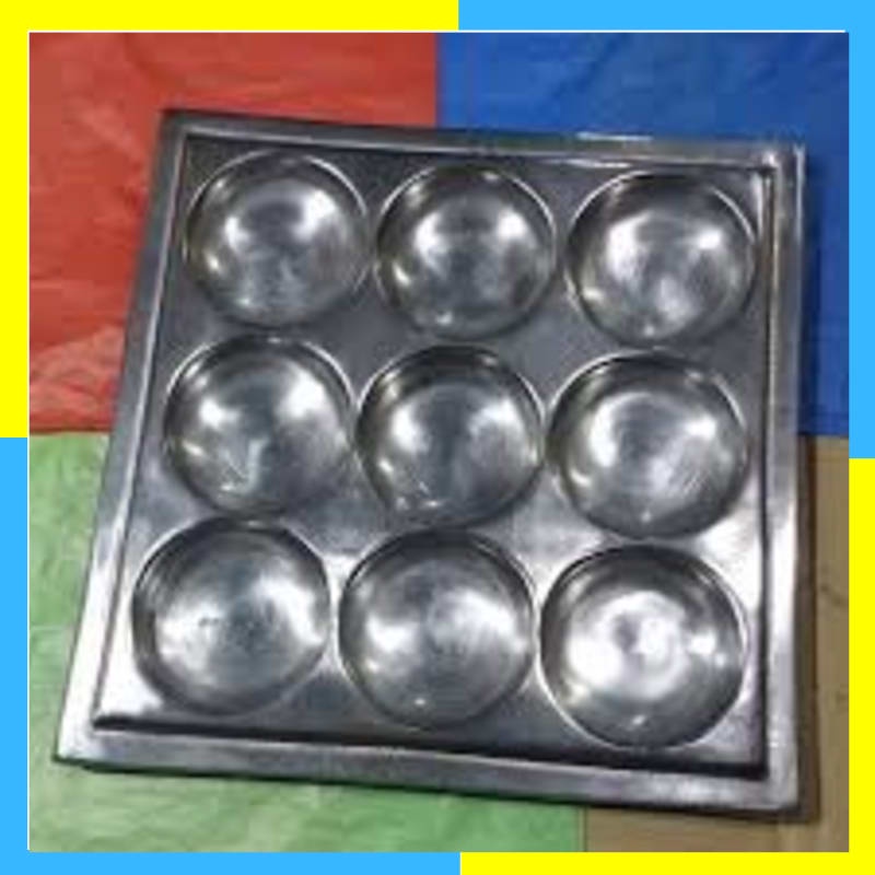 Jual Cetakan Kamir Khamir Cilor Lubang 9 Kue Bulat 7 cm Stainless ...