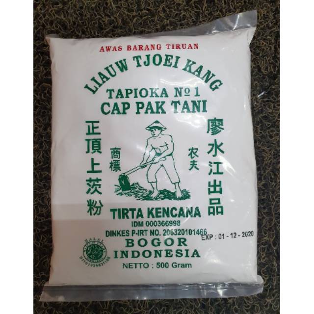 Jual Tepung Tapioka No.1 Cap Pak Tani 500gr | Shopee Indonesia