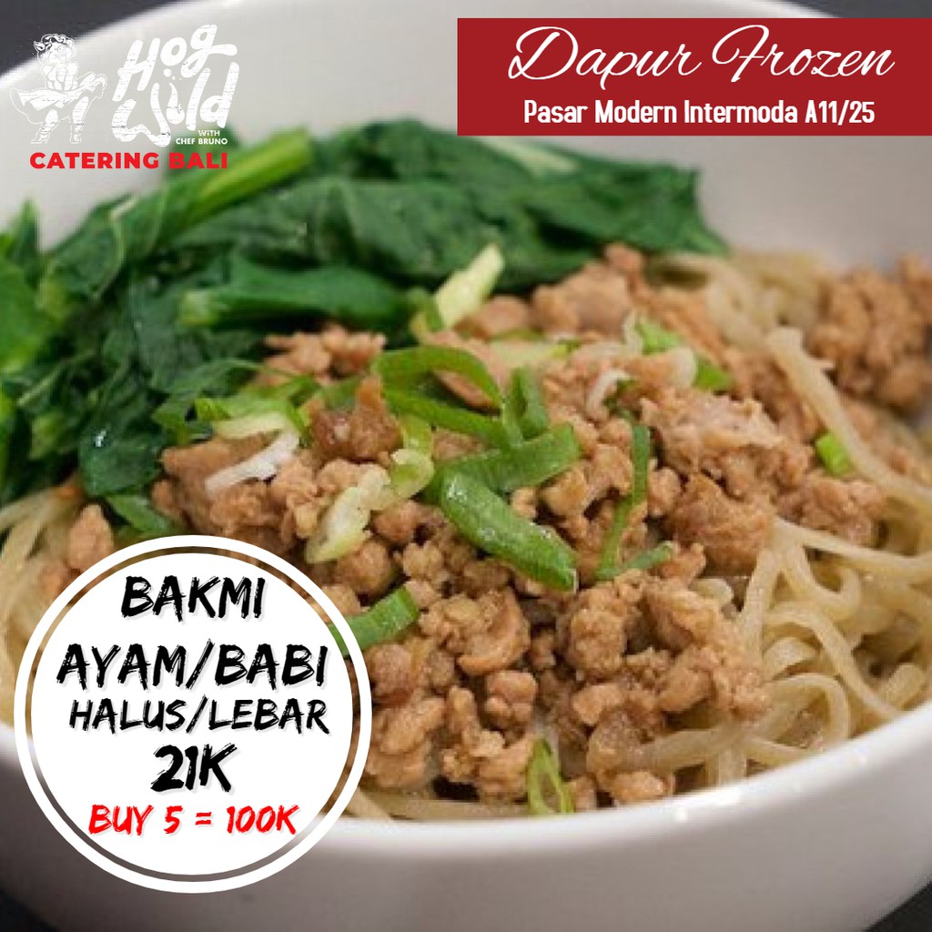 Jual Bakmi Babi atau Ayam Halus & Lebar Frozen | Shopee Indonesia