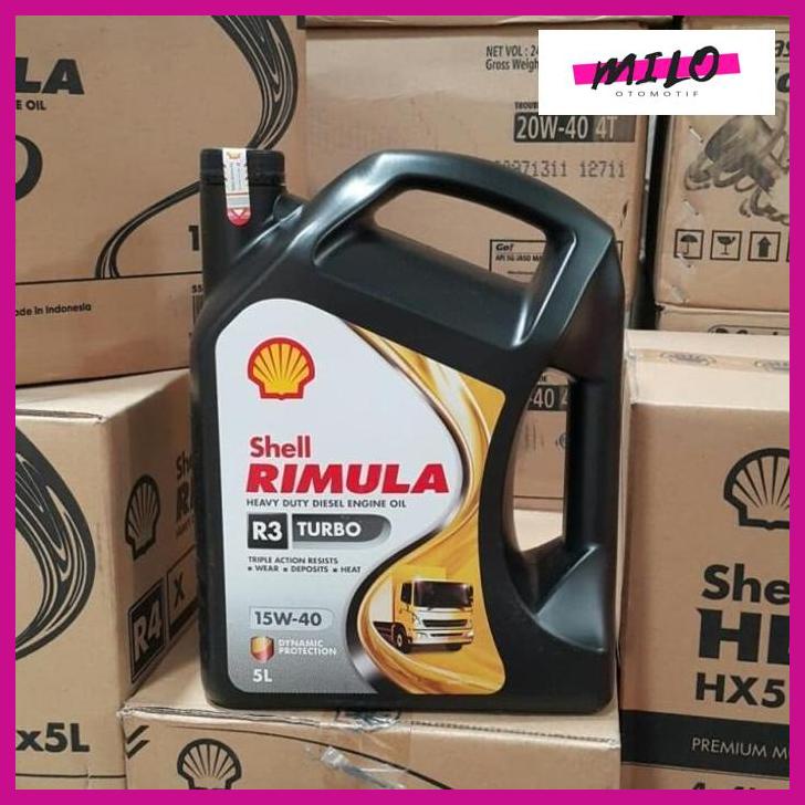 Jual Oli Shell Rimula R3 Turbo 15W-40 5 Lt Diesel Original -66220 Sale ...