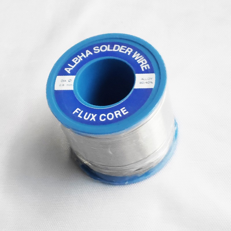 Jual 2 METER TIMAH SOLDER ALPHA 0.8MM 60/40 SOLDER WIRE FLUX CORE ...