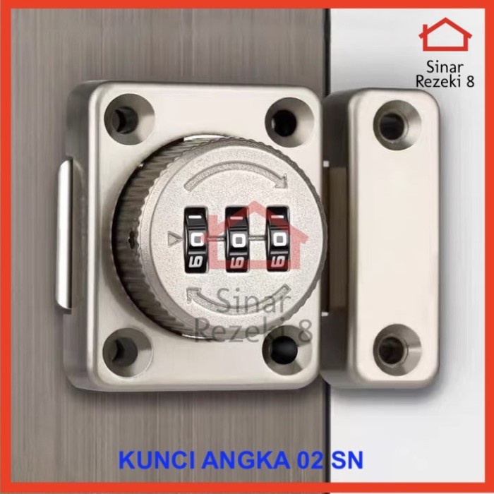 Jual Kunci Kombinasi Angka Kode Pintu Lemari Laci Pin 3 Digit 02 Kotak ...