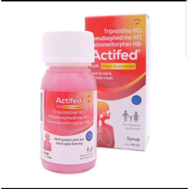 Jual Actifed Cough Susp 60 ml (Red) | Shopee Indonesia