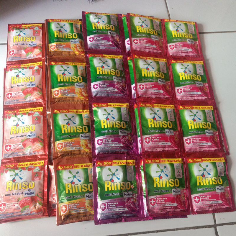 Jual Rinso cair renteng 500an (12 sachet) | Shopee Indonesia