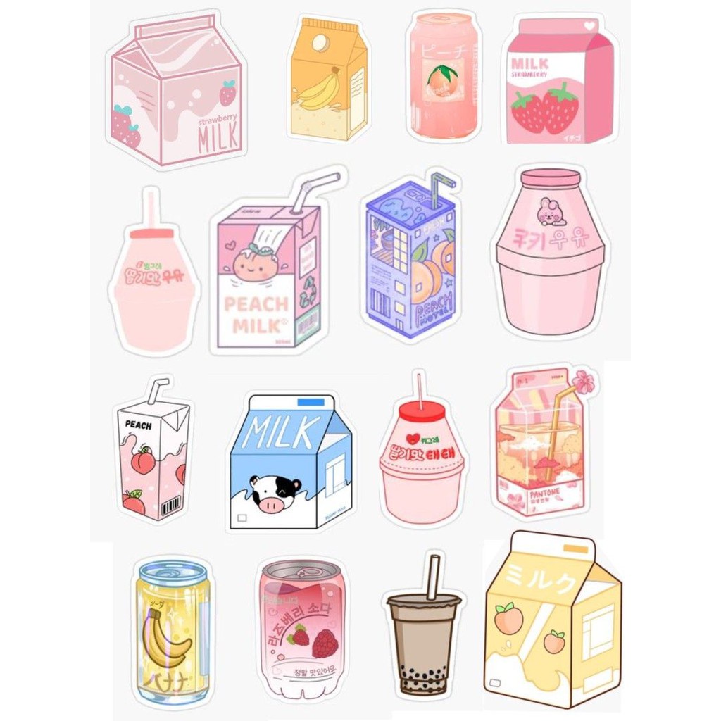 Jual Sticker Aesthetic Tumblr Custom Paket Jualan Mini Stiker Aesthetic ...