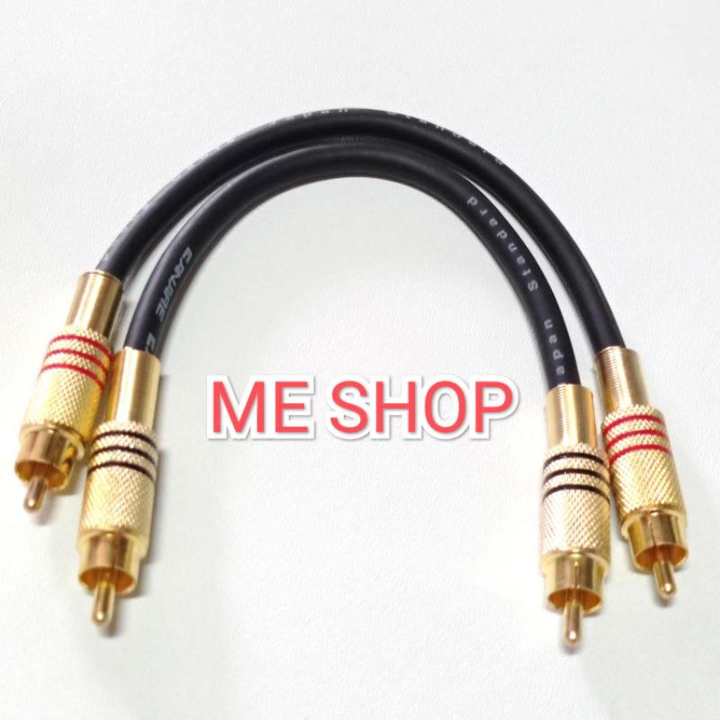 Jual kabel audio rca 2-2 20cm 25cm 30cm | Shopee Indonesia