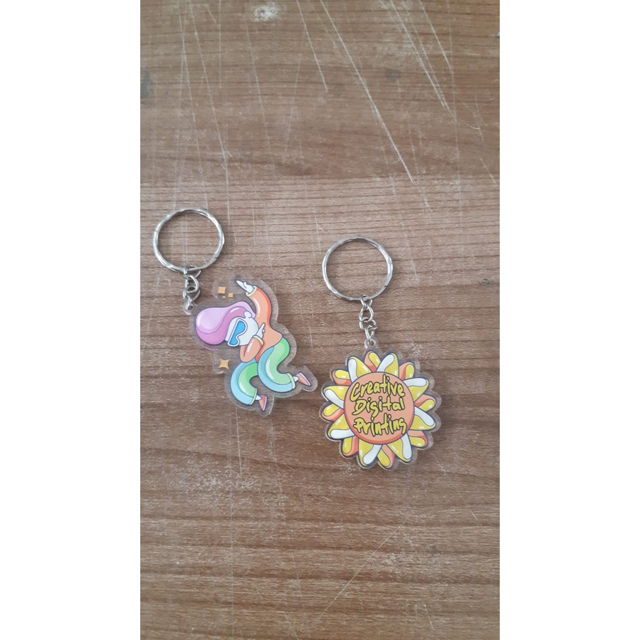 Jual KEYCHAIN / GANTUNGAN KUNCI AKRILIK PRINT UV | Shopee Indonesia