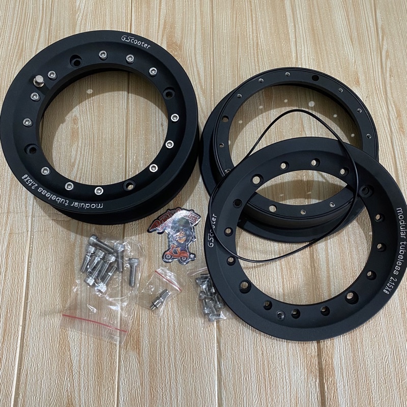 Jual velg tubeless modular ring 8 gs gscooter V2 vespa super ps ...