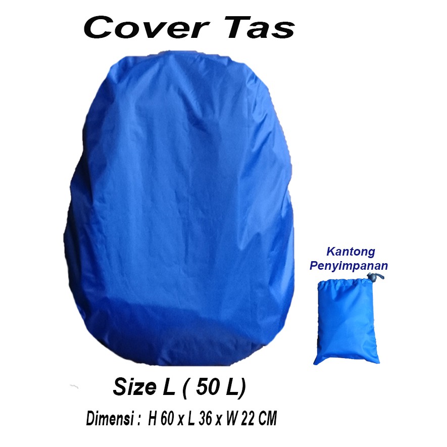 Jual Cover Bag Mantel Tas Ukuran L 60 X 36 Cm Bahan Tebal Plus Kantong ...