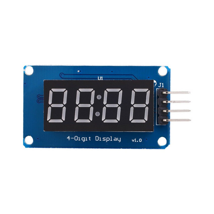 Jual TM1637 4 Digit 7 Segment Tube LED Red Digital Display Module Clock Display Board For ...
