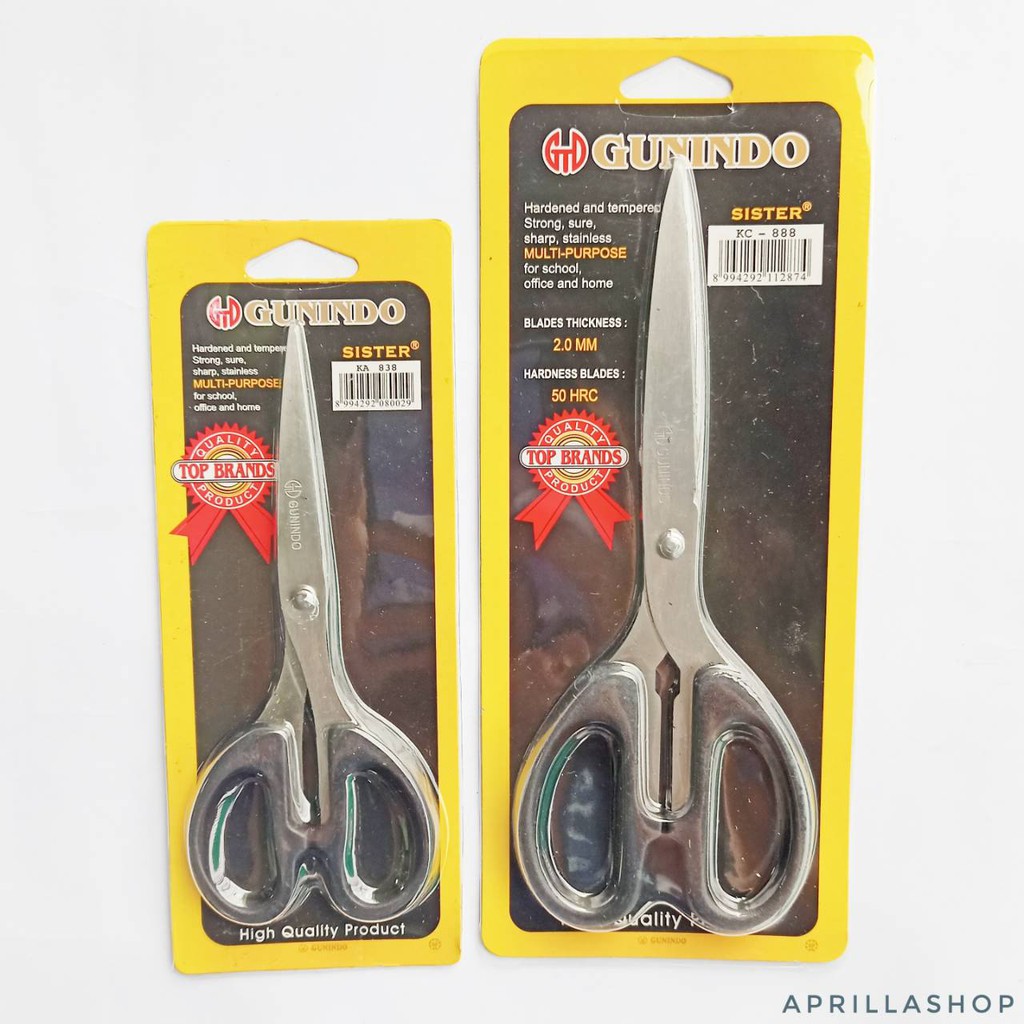 Jual Gunting Gunindo Sister Stainless Steel Besar Sedang | Shopee Indonesia