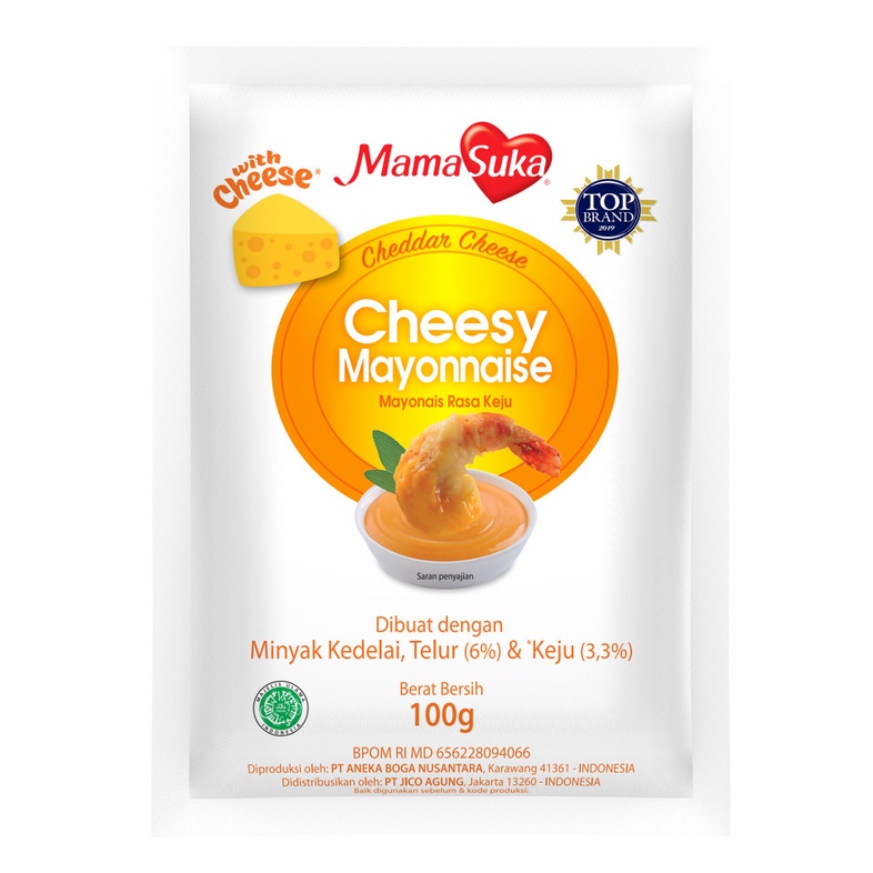 Jual Mamasuka Cheesy Mayonnaise Salad Dressing 100gr, Mayonaise Keju ...