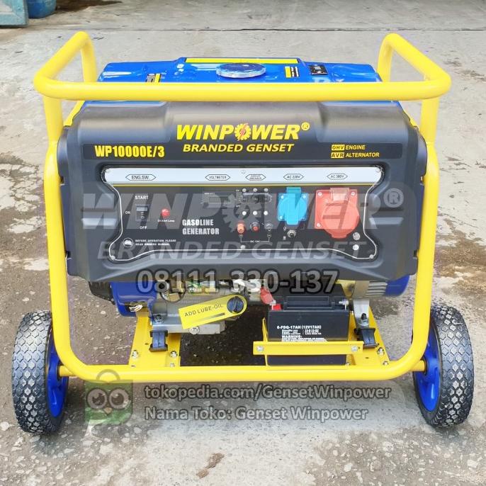 Jual Genset / Generator Winpower 7000 Watt - 3 Phase, Electric Starter ...
