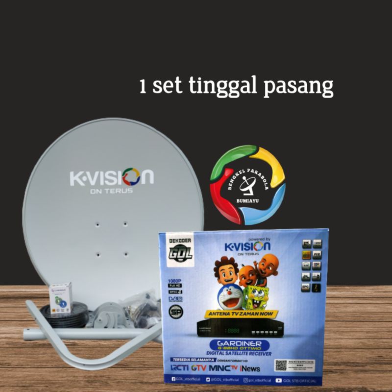 Jual 1 set parabola k vision 60 cm | Shopee Indonesia