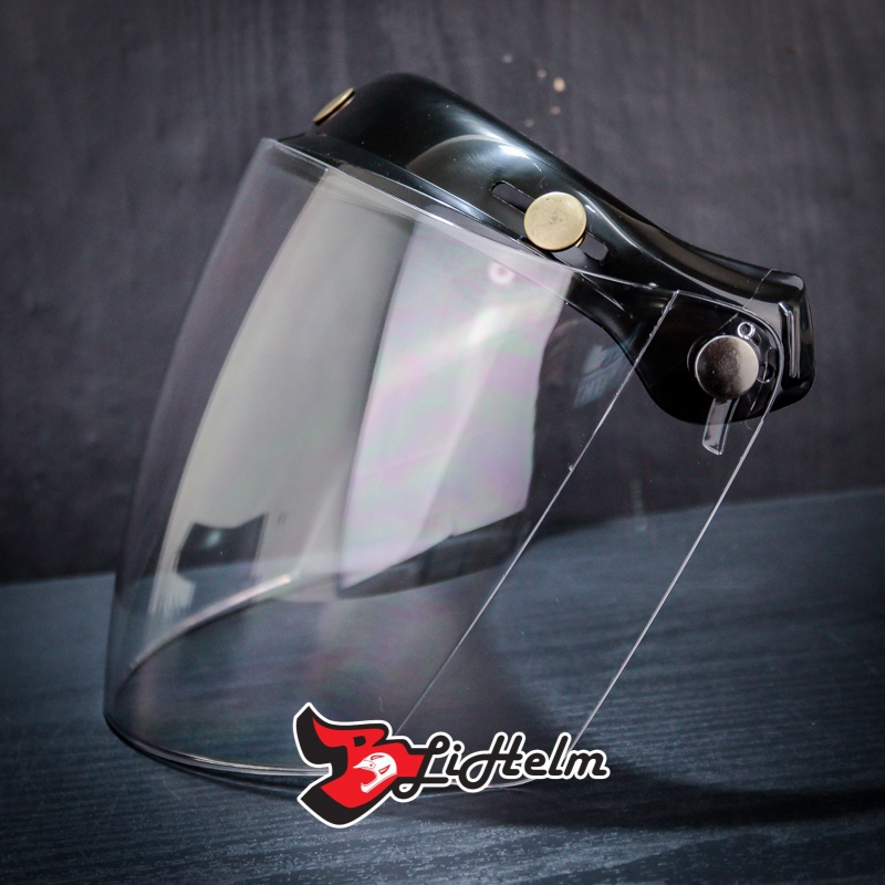 Jual VISOR HELM ZEUS ZS 385 KACA BENING HELM ZS 380 RETRO HALF FACE ...