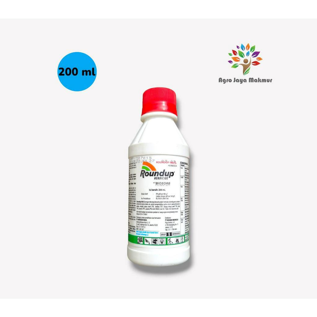 Jual Round up 486 SL isi 200 ml/roundup 200ml/roundup/obat rumput ...