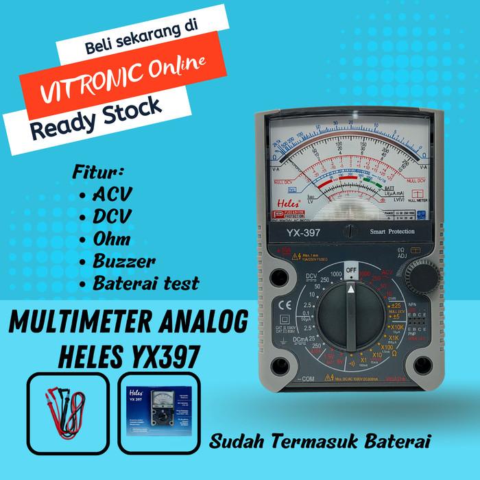 Jual Current Meter Multimeter Analog Heles Yx397 Multitester Yx 397 ...