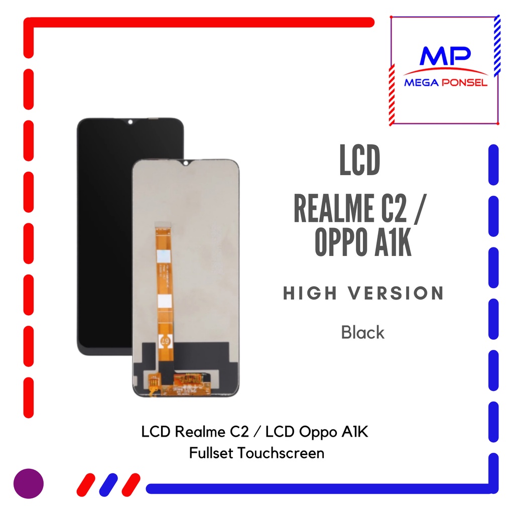 Jual LCD Realme C2 / LCD Oppo A1K High Version Fullset Touchscreen ...