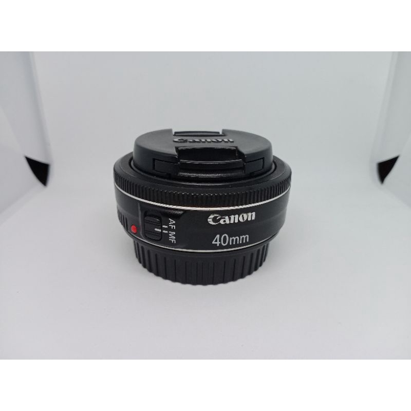 Jual Lensa Fix Canon 40mm STM F2.8 Mulus Murah Ada Bonusnya | Shopee Indonesia