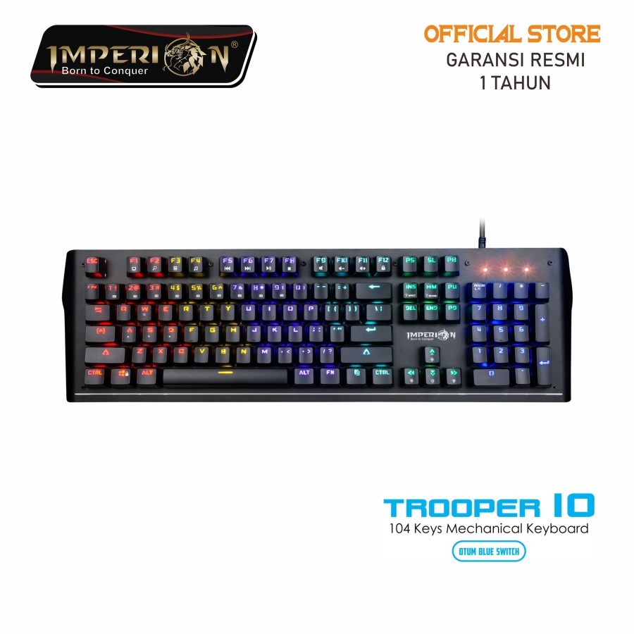 Jual Keyboard Gaming Mechanical RGB Imperion Trooper 10 KGM10F | Shopee ...