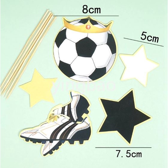 Jual Topper Sepakbola Football Soccer piala hiasan cake kue cupcake ...
